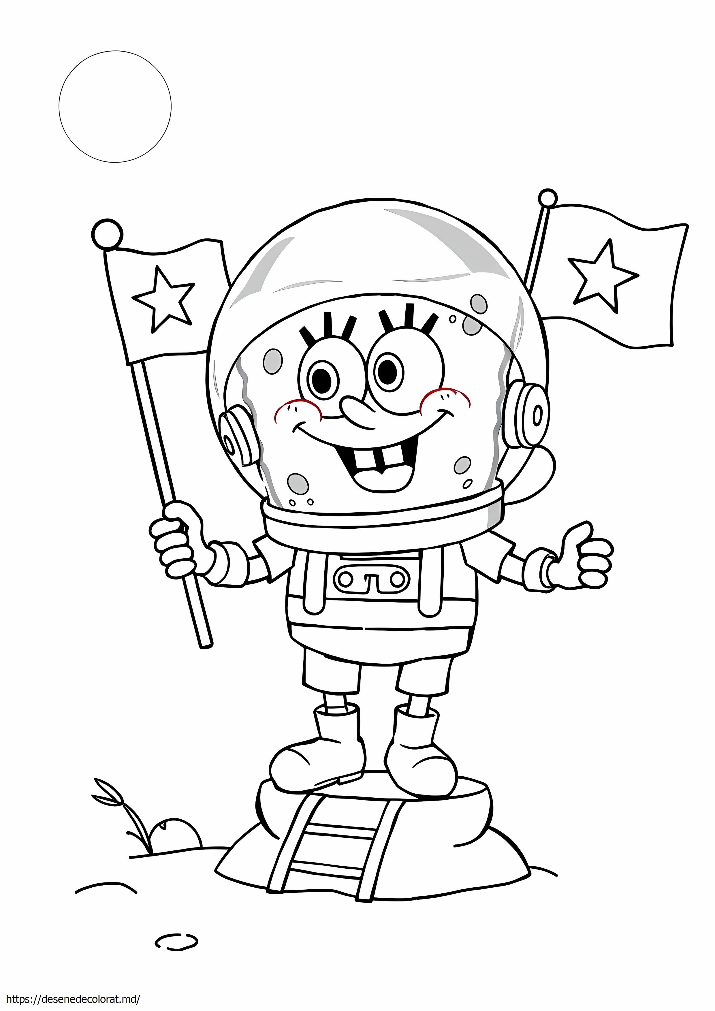 Nisipos de la spongebob desen de colorat