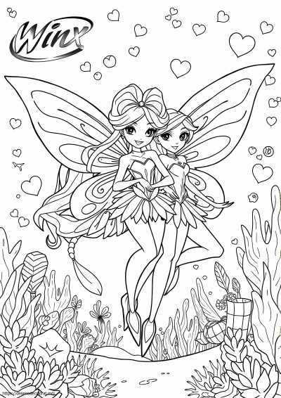 Sirenix winx club desen de colorat