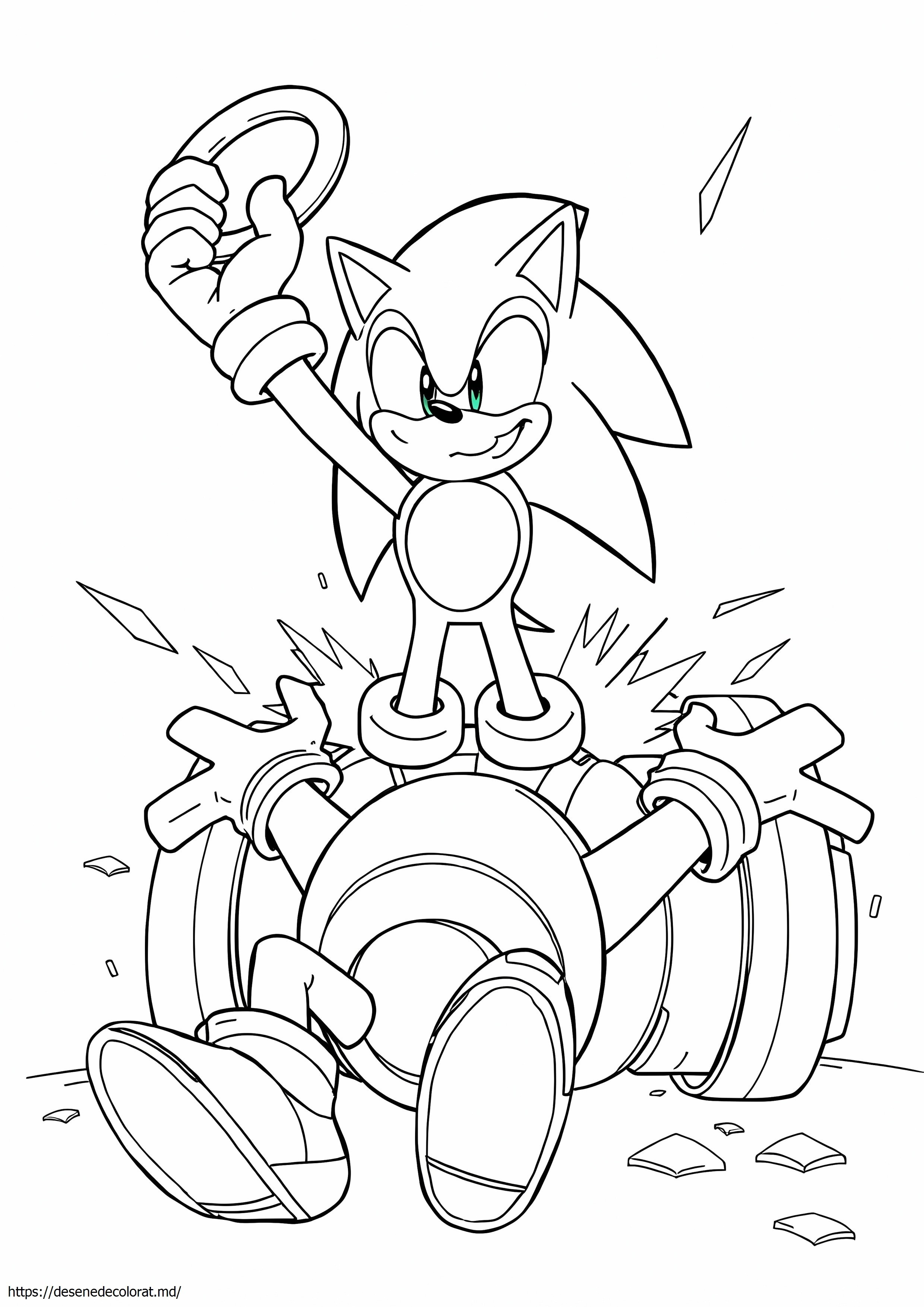 Sonic ariciul dr eggman desen de colorat