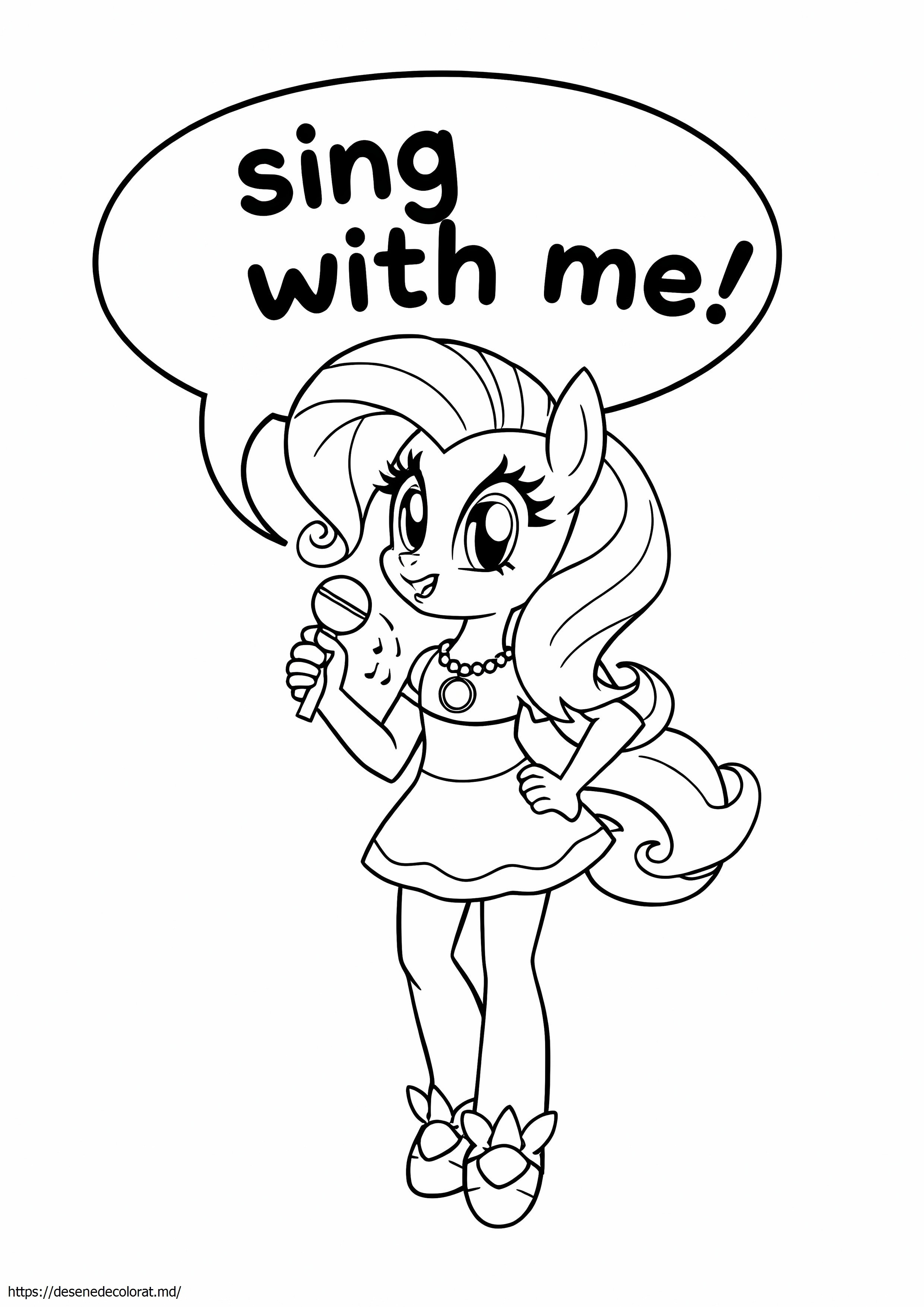 Sweetie Belle Equestria Girls desen de colorat