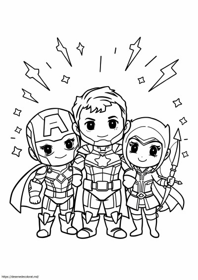 Chibi de colorat - Desene, fise si imagini de Chibi de colorat