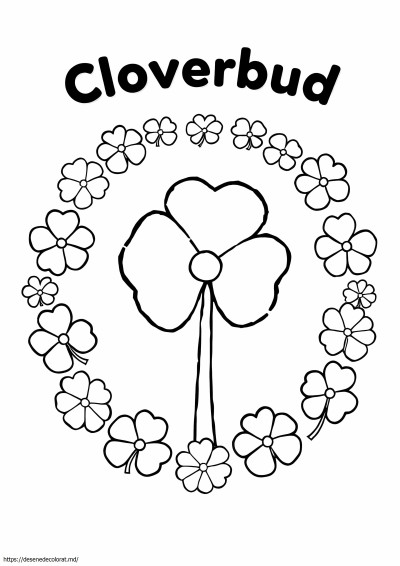 Cloverbuds de colorat - Desene, fise si imagini de Cloverbuds de colorat