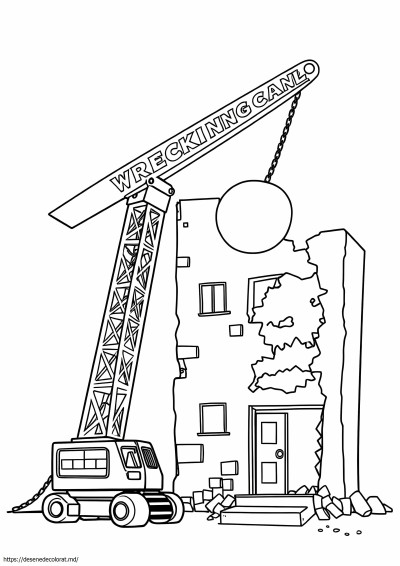 Constructii de colorat - Desene, fise si imagini de Constructii de colorat