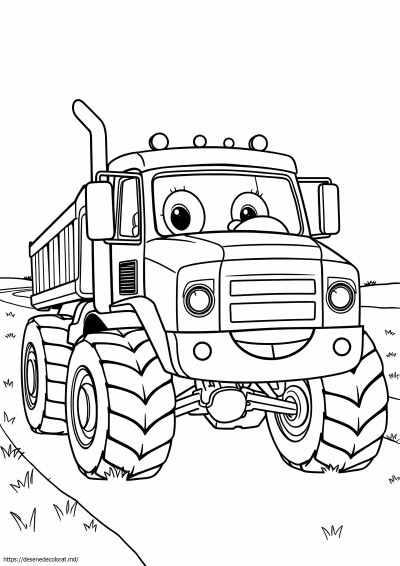 Diesel de colorat - Desene, fise si imagini de Diesel de colorat