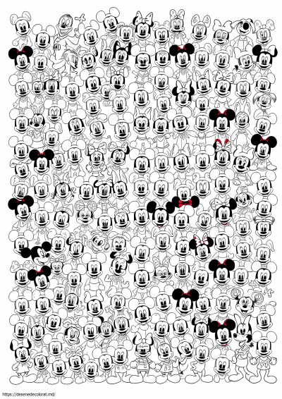 Disney de colorat - Desene, fise si imagini de Disney de colorat