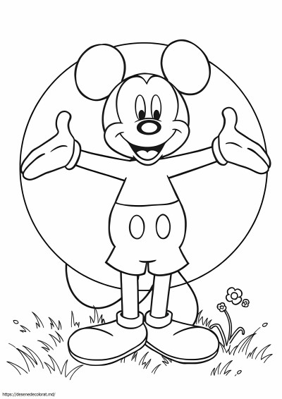 Drăguț și simplu disney desen de colorat