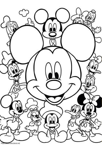 Disney de colorat - Desene, fise si imagini de Disney de colorat