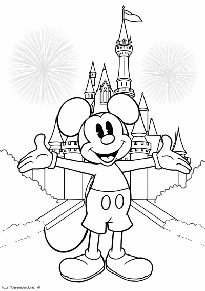 Disneyland de colorat - Desene, fise si imagini de Disneyland de colorat