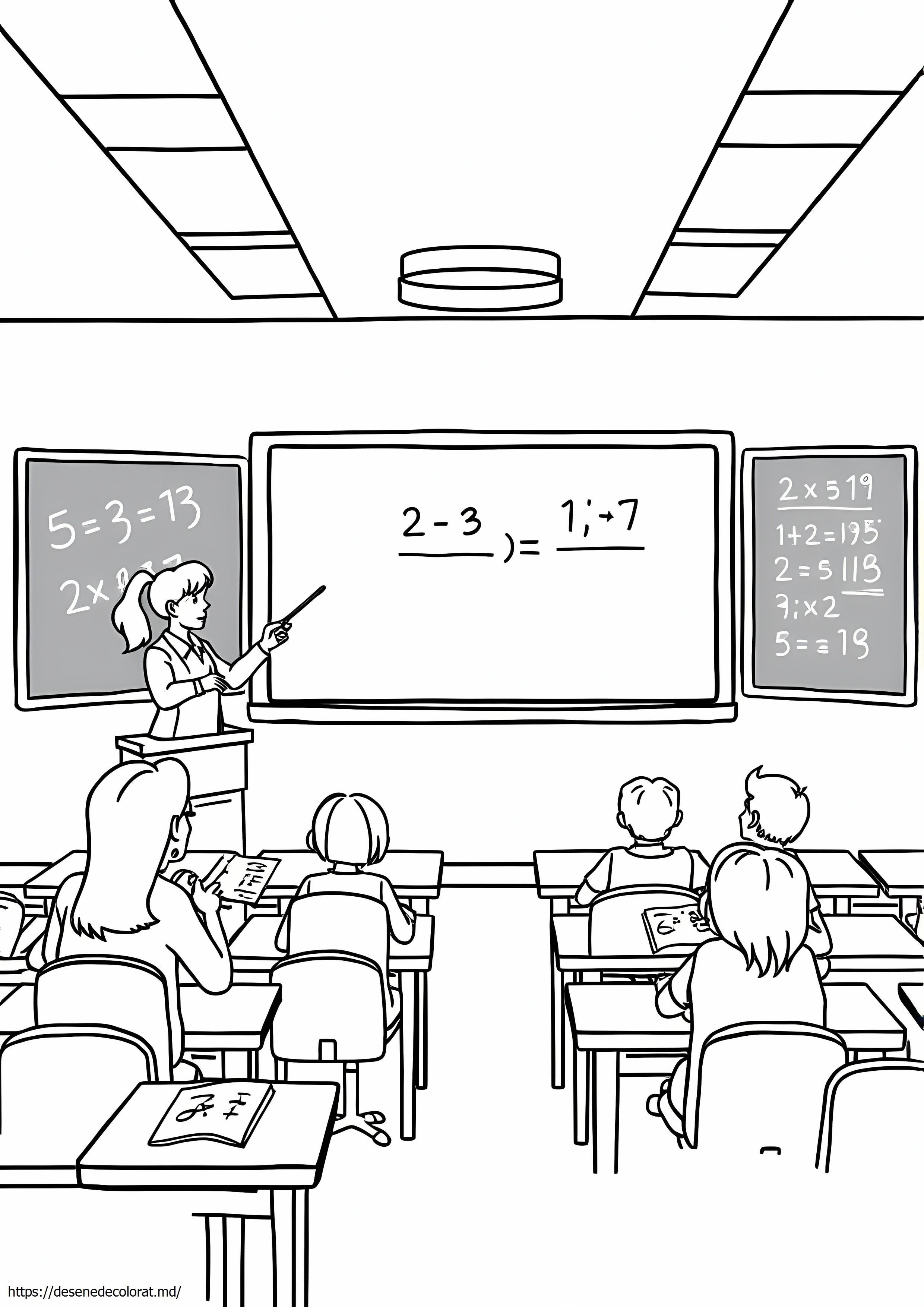 Matematica clasa a VII-a desen de colorat