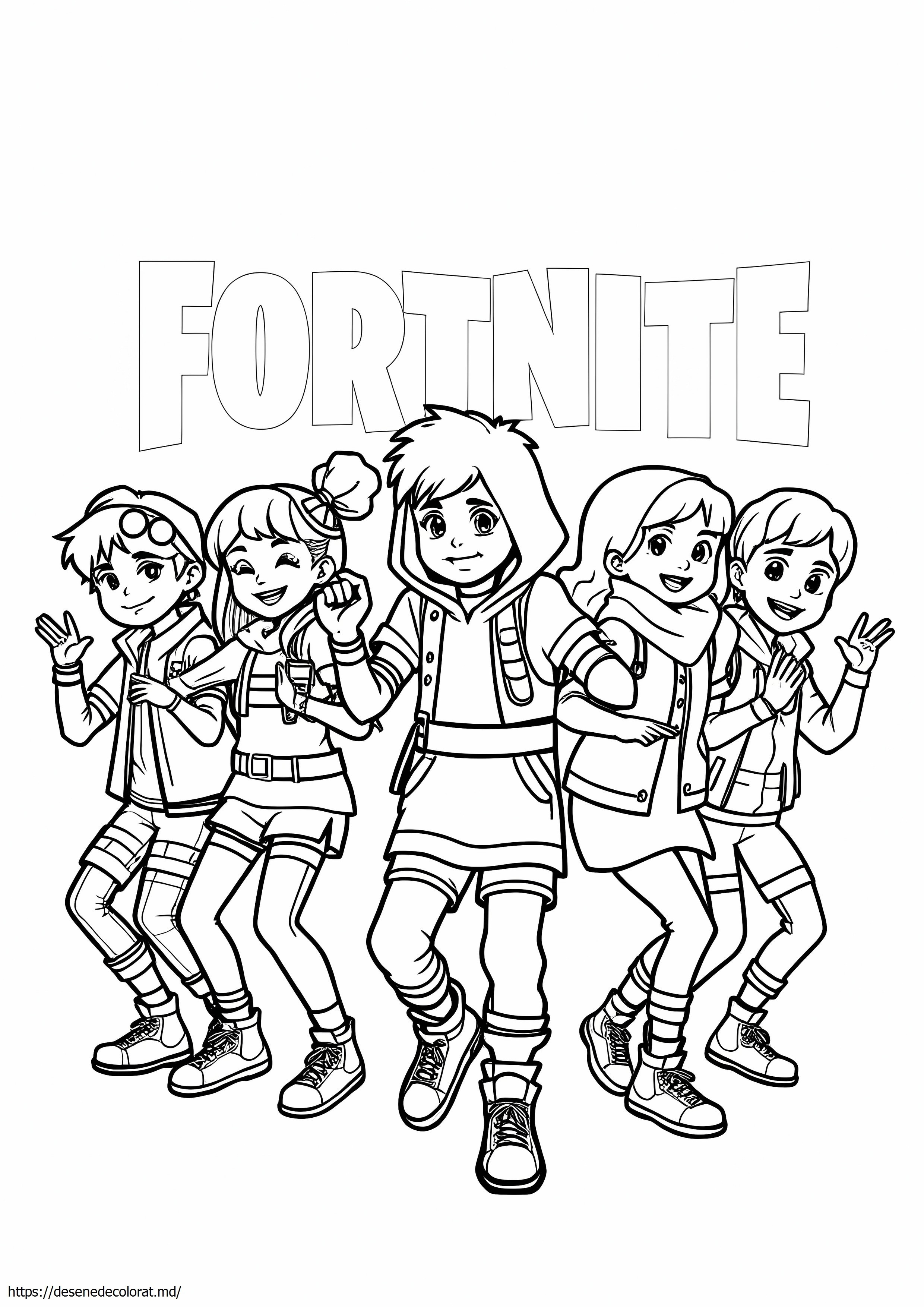 Dans fortnite desen de colorat