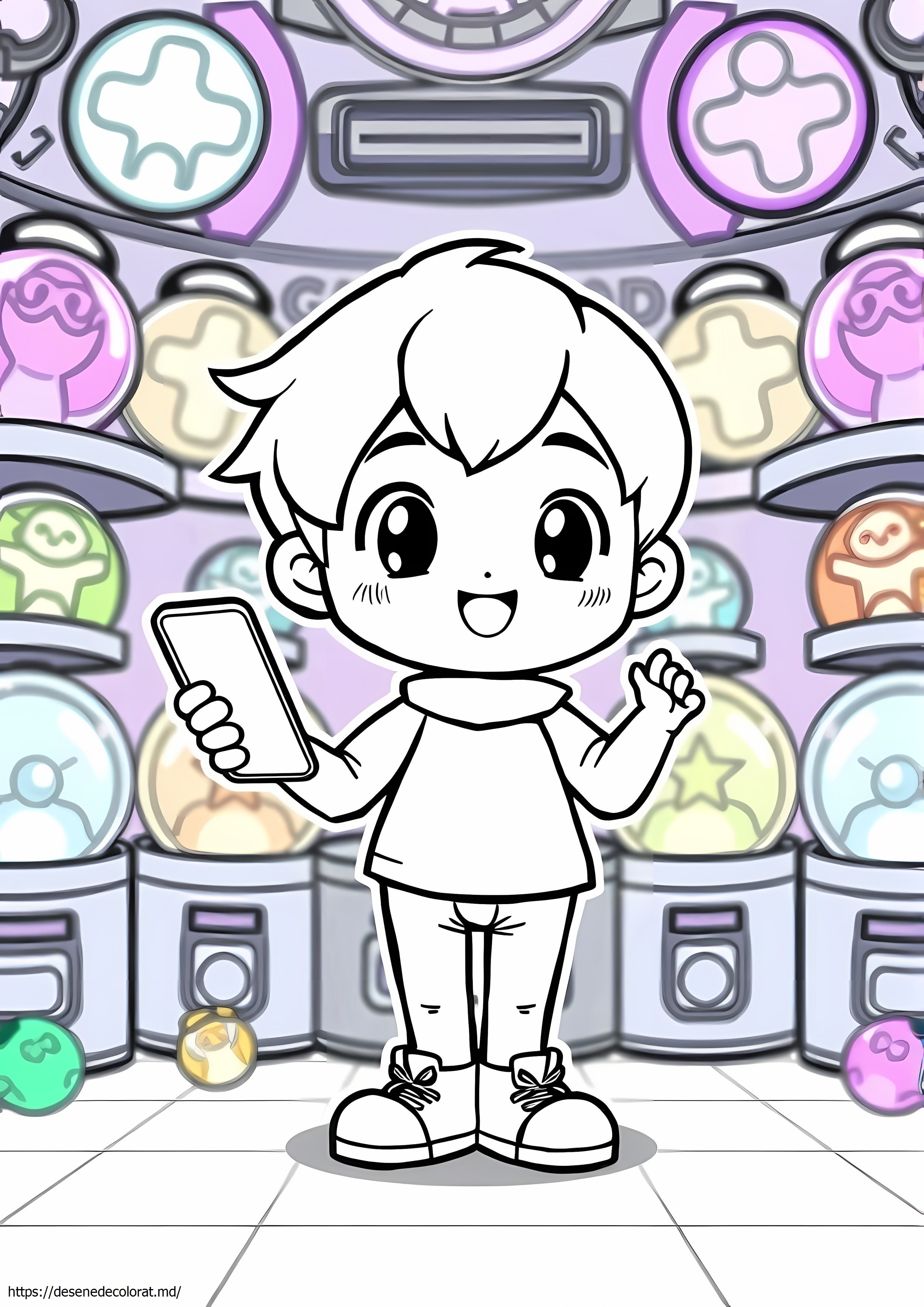 Baza gacha gacha life desen de colorat