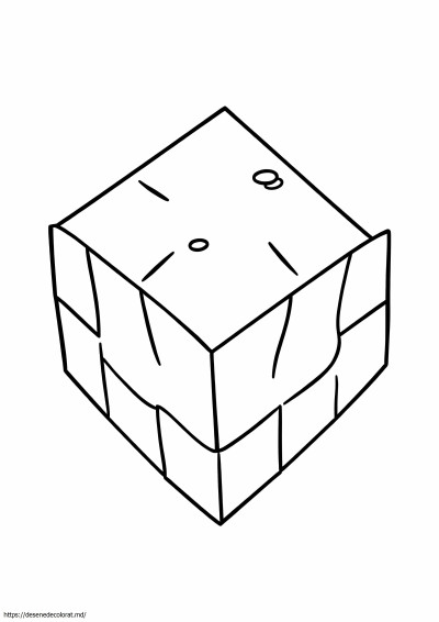 Minecraft creeper desen de colorat