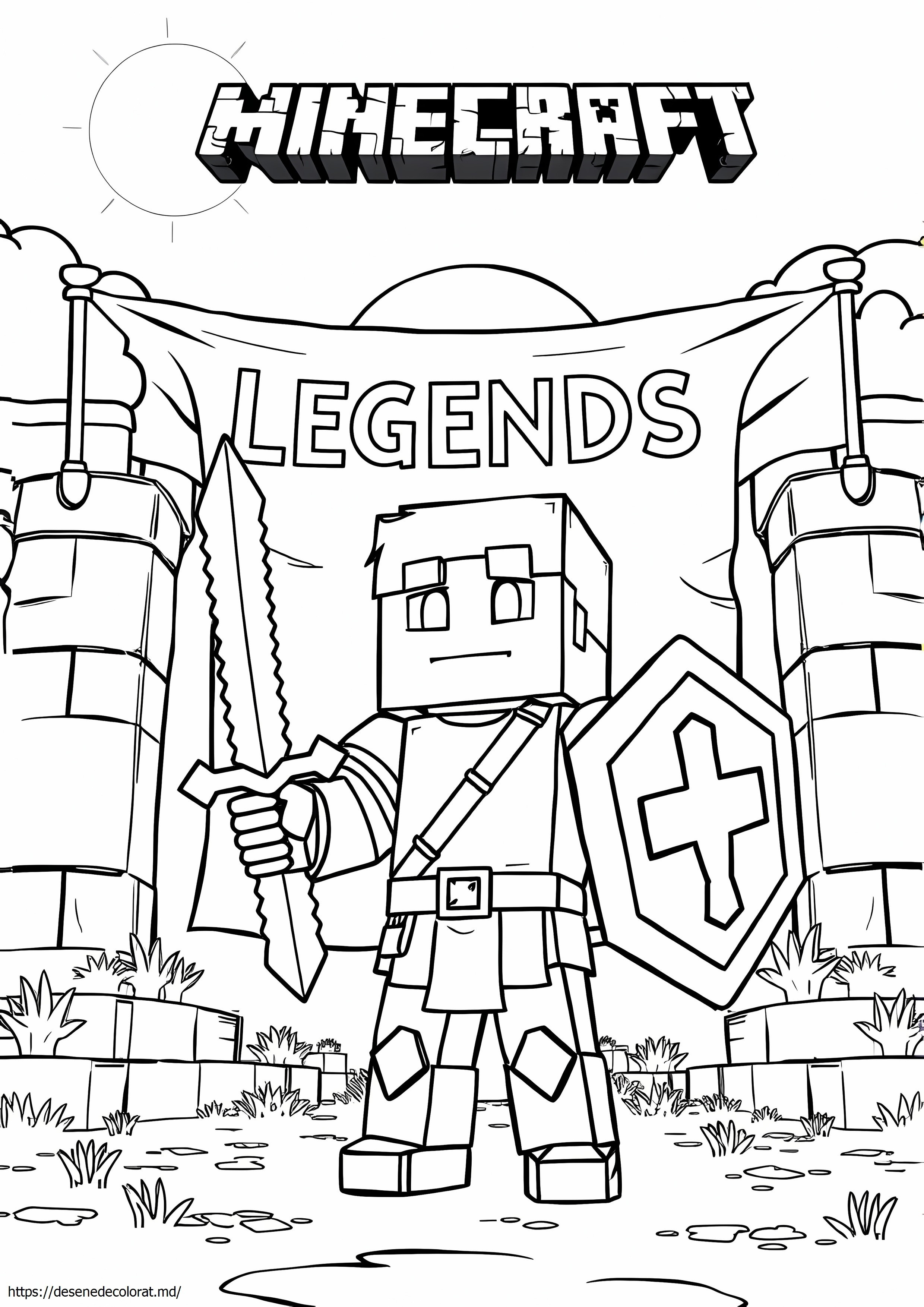 Legende minecraft desen de colorat