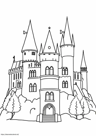 Harry Potter de colorat - Desene, fise si imagini de Harry Potter de ...