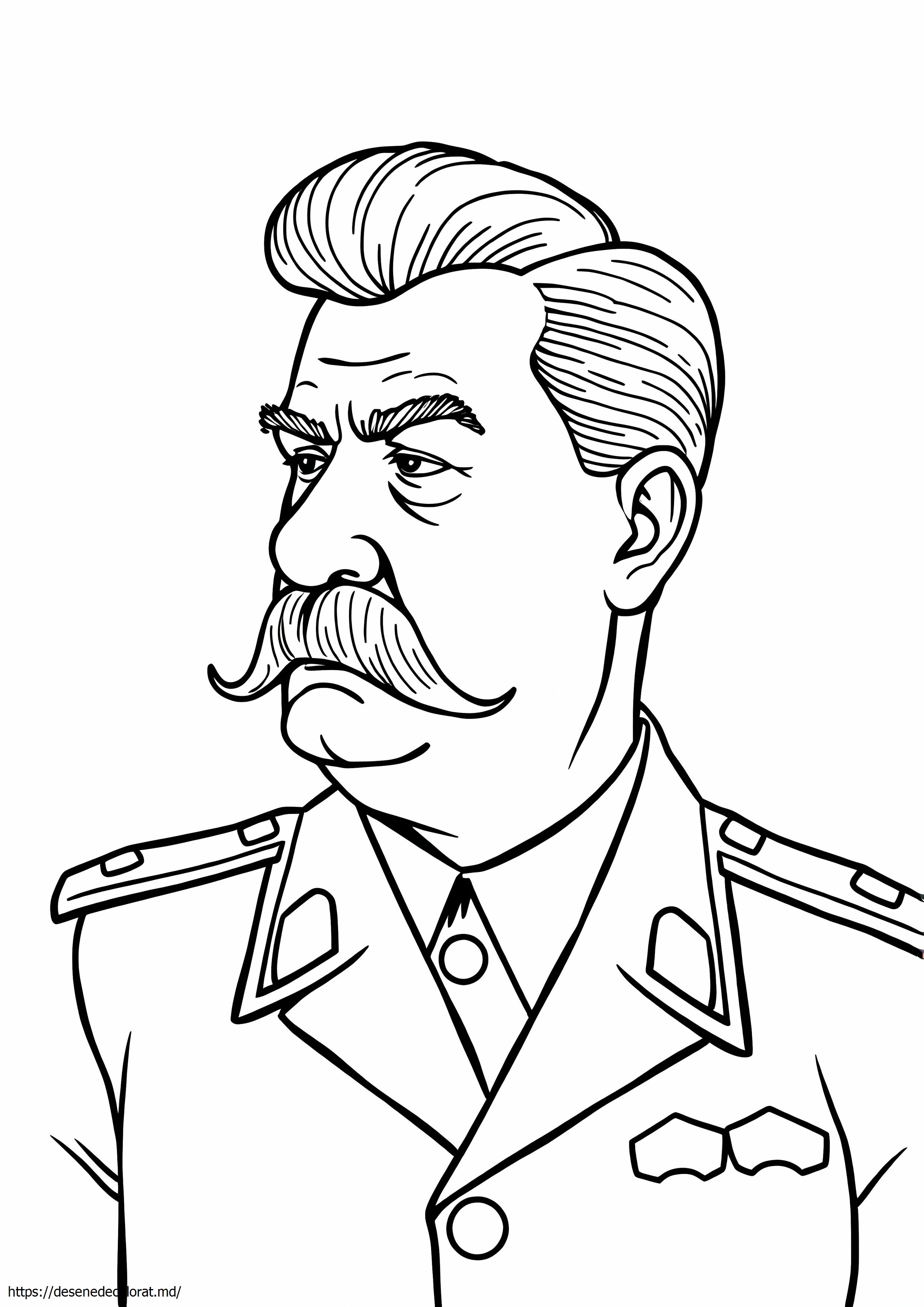 Iosif Stalin desen de colorat
