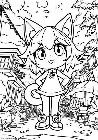 Anime de colorat - Desene, fise si imagini de Anime de colorat