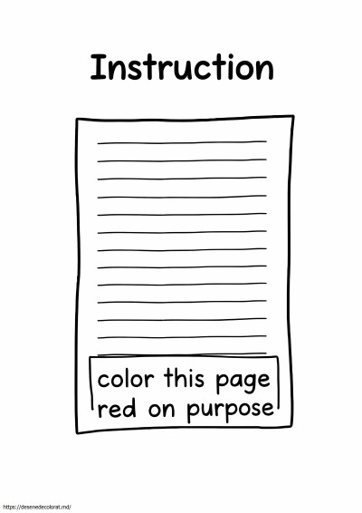 Instruire de colorat - Desene, fise si imagini de Instruire de colorat