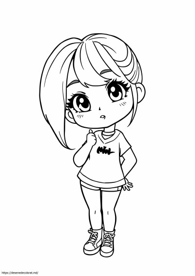 K-pop de colorat - Desene, fise si imagini de K-pop de colorat