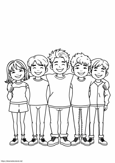 K-pop de colorat - Desene, fise si imagini de K-pop de colorat