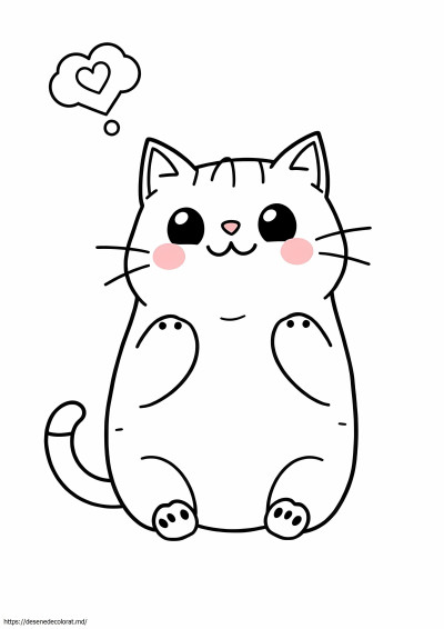 Fată drăguță kawaii gacha life desen de colorat
