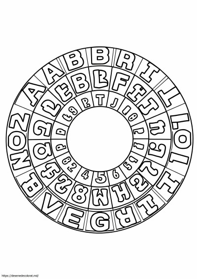 Mandala de colorat - Desene, fise si imagini de Mandala de colorat