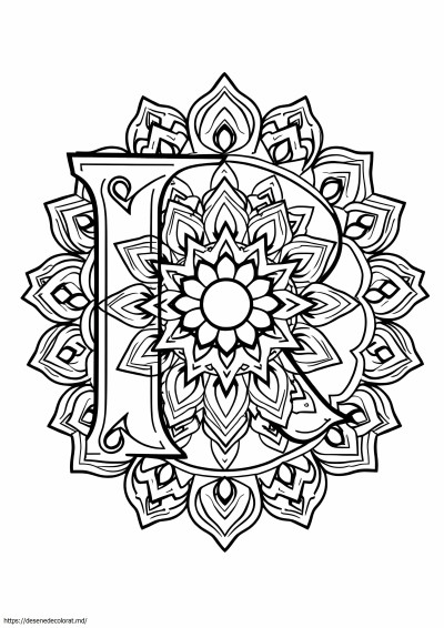 Mandala de colorat - Desene, fise si imagini de Mandala de colorat