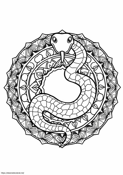 Mandala de colorat - Desene, fise si imagini de Mandala de colorat