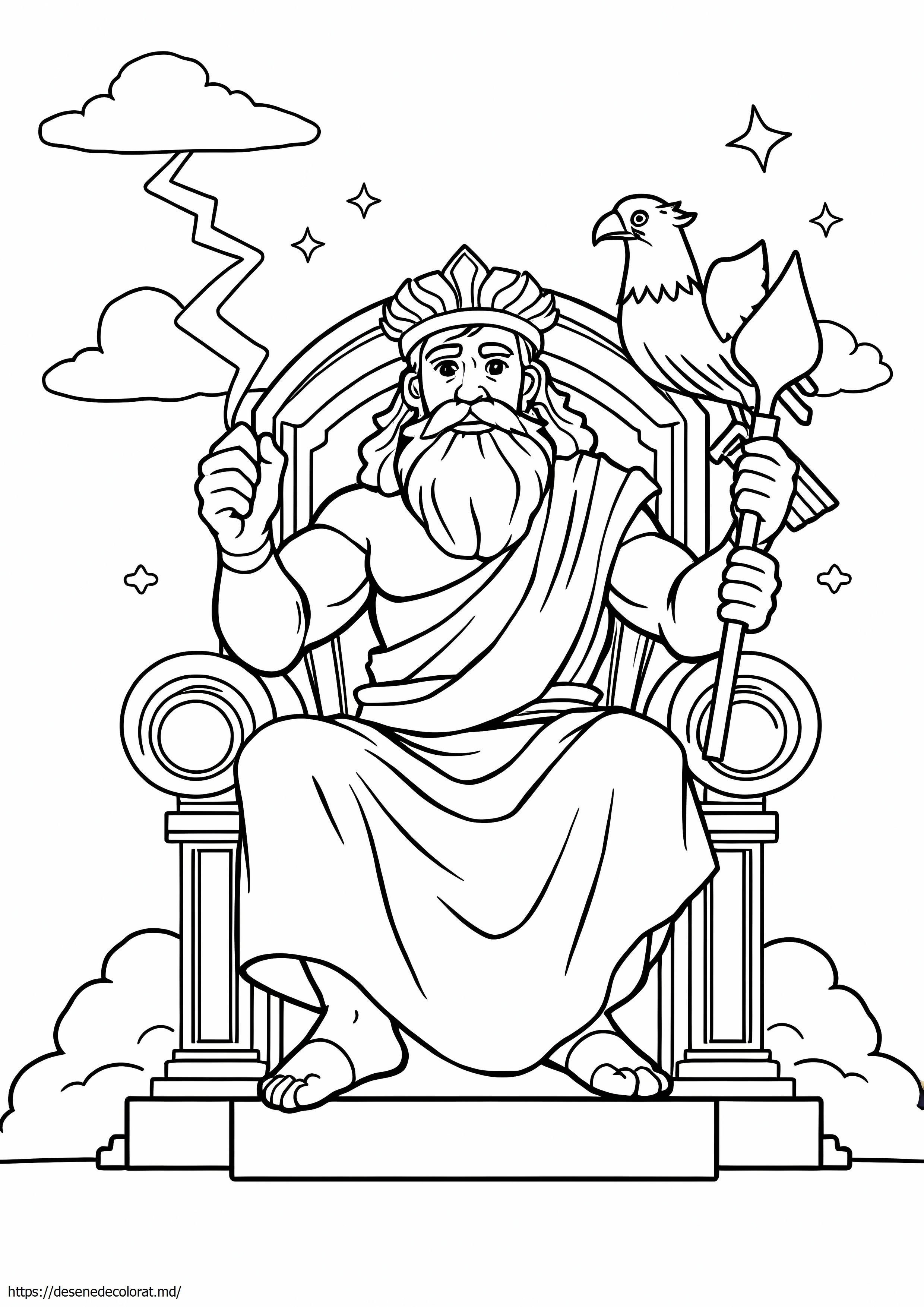 Uşor zeus desen de colorat