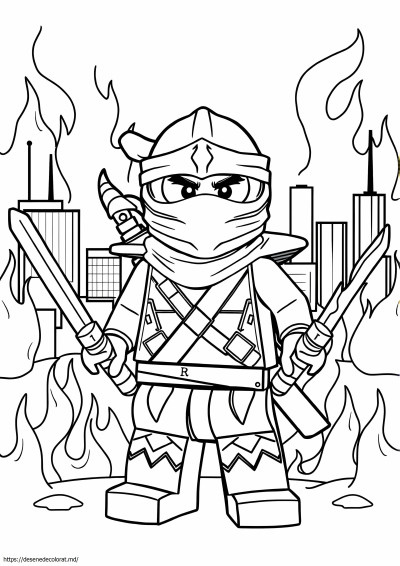 Ninjago de colorat - Desene, fise si imagini de Ninjago de colorat