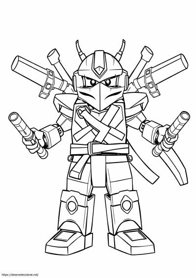 Ninjago de colorat - Desene, fise si imagini de Ninjago de colorat