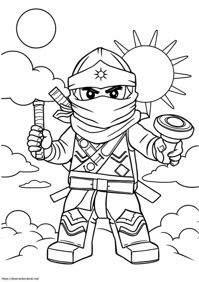 Ninjago de colorat - Desene, fise si imagini de Ninjago de colorat