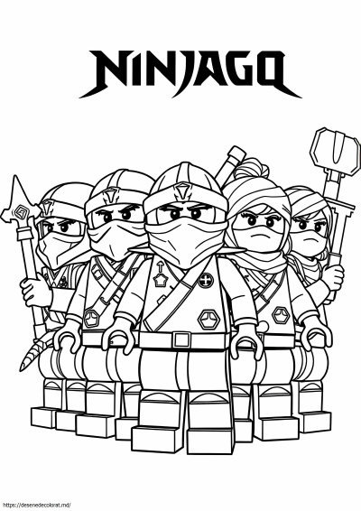 Ninjago de colorat - Desene, fise si imagini de Ninjago de colorat