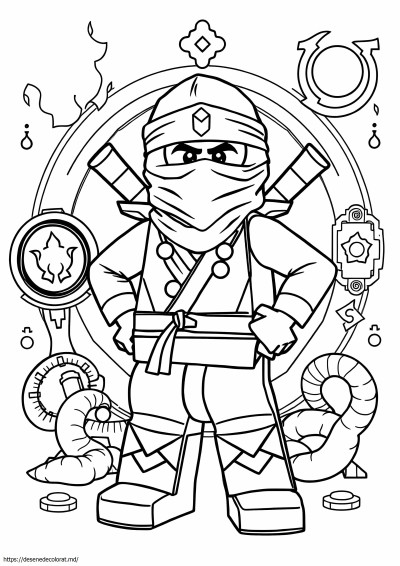 Ninjago de colorat - Desene, fise si imagini de Ninjago de colorat