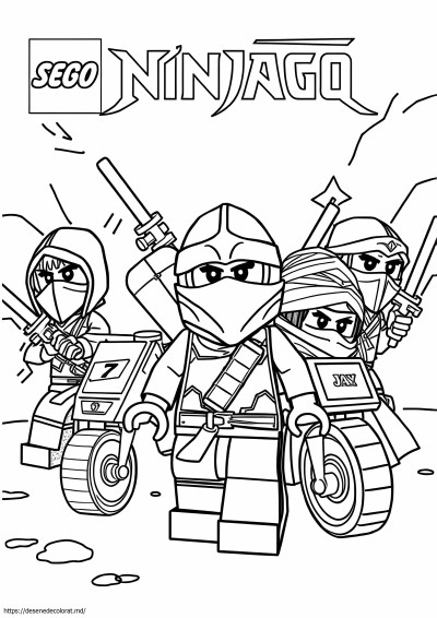 Ninjago de colorat - Desene, fise si imagini de Ninjago de colorat