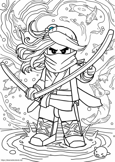 Ninjago de colorat - Desene, fise si imagini de Ninjago de colorat