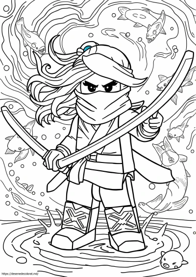 Ninjago de colorat - Desene, fise si imagini de Ninjago de colorat