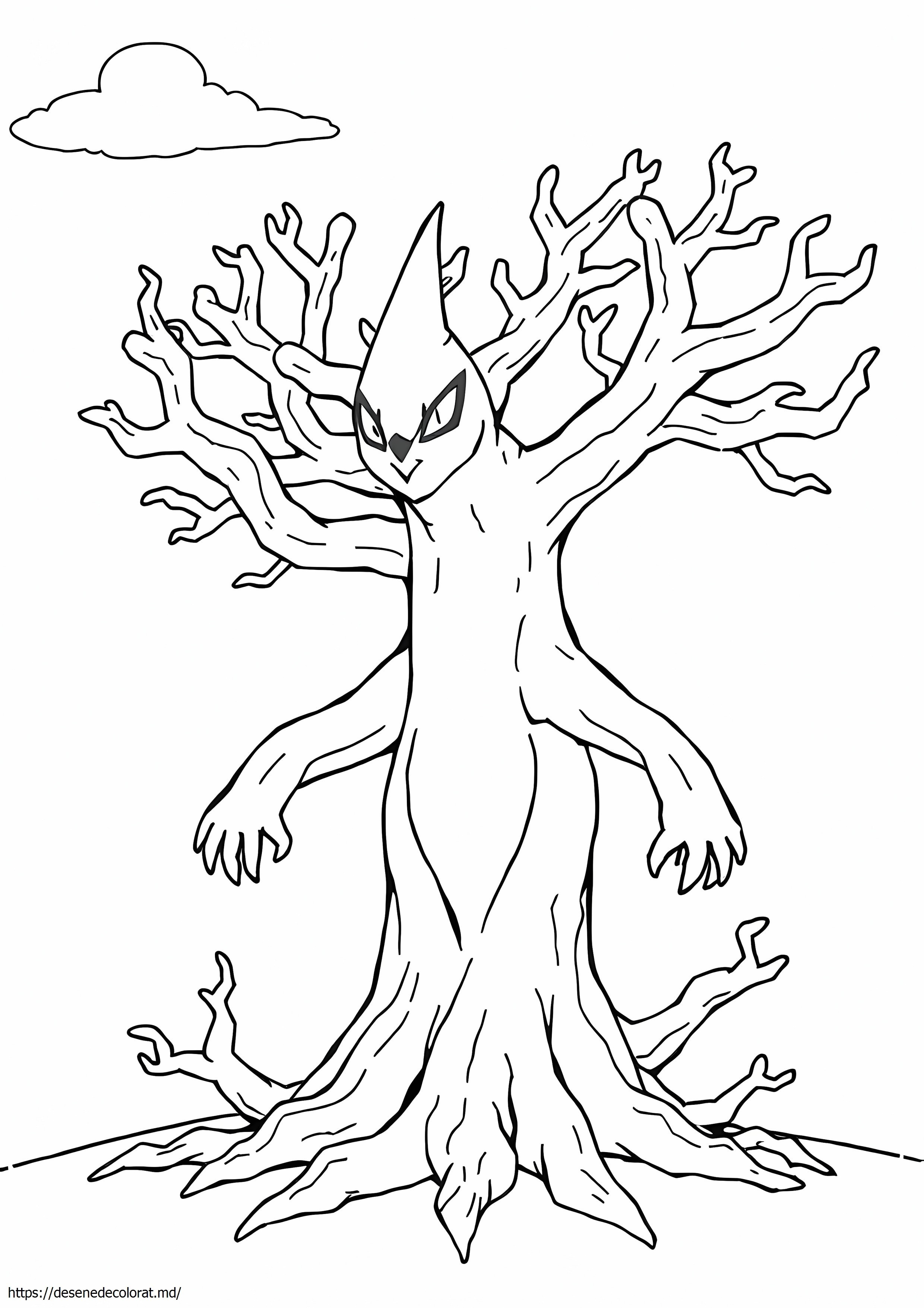 Pokemon trevenant desen de colorat