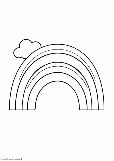Curcubeu de colorat - Desene, fise si imagini de Curcubeu de colorat
