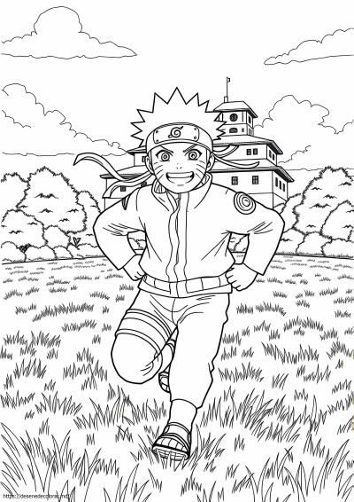 Naruto și kakashi desen de colorat