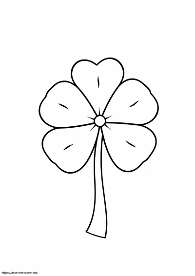 Shamrock de colorat - Desene, fise si imagini de Shamrock de colorat