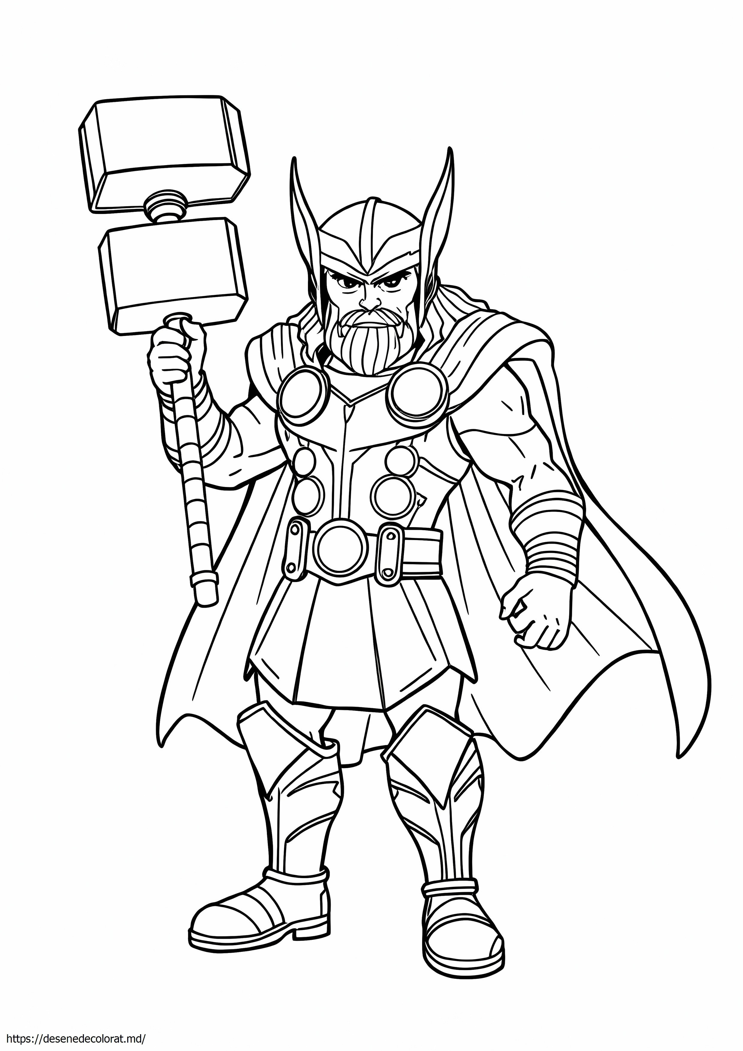 Război infinit thor desen de colorat