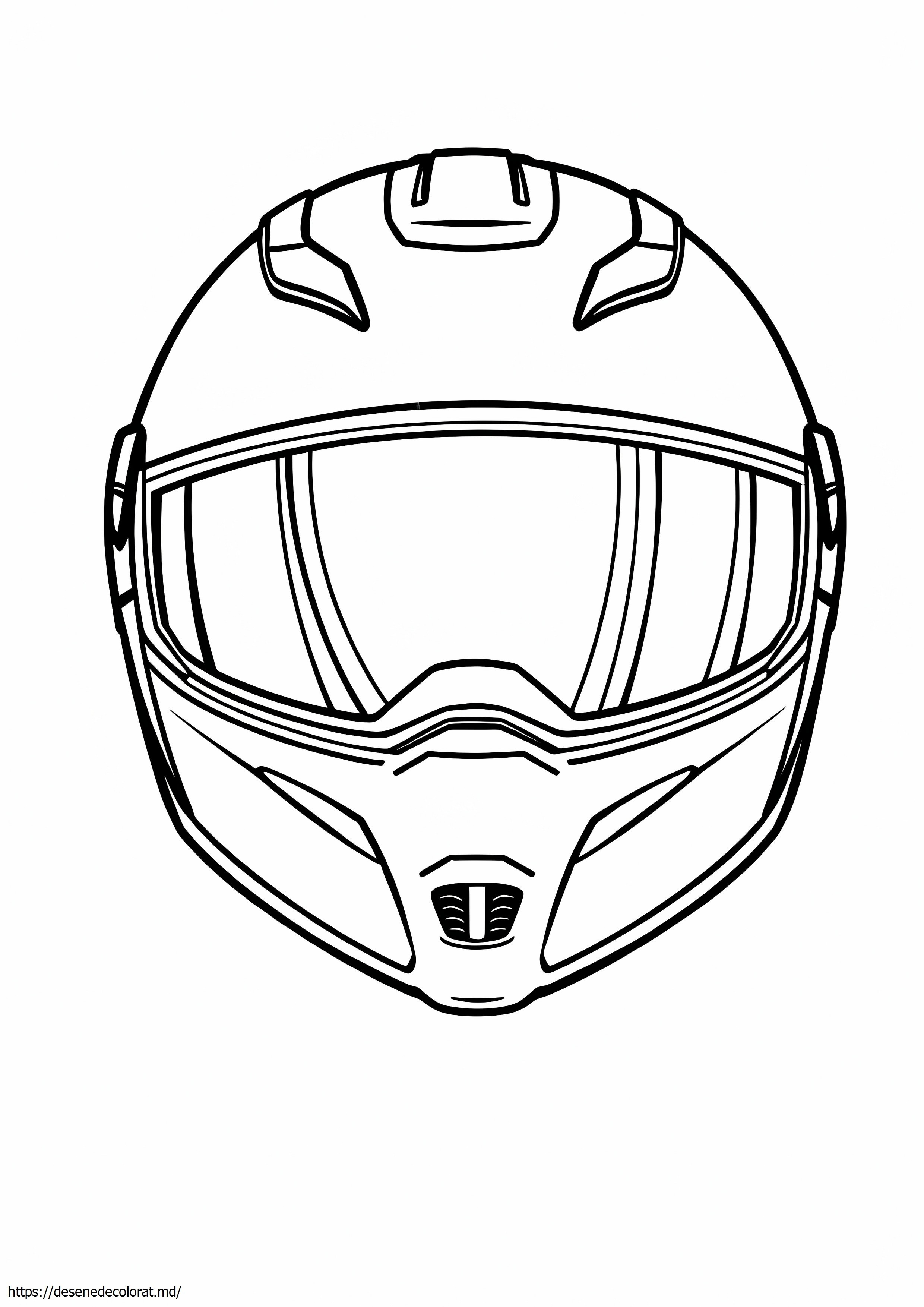 Casca de motocicleta desen de colorat