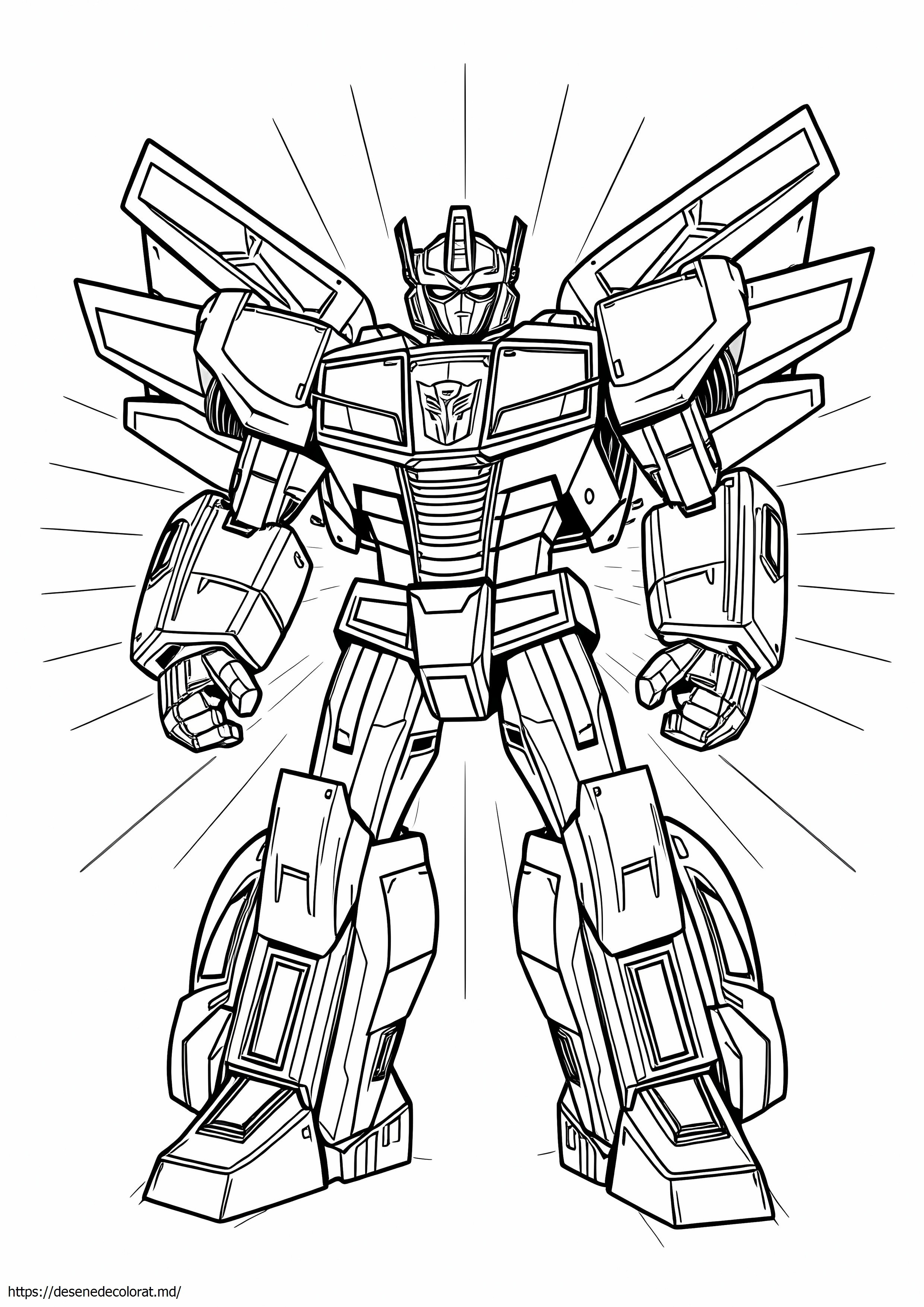Transformatoare bumblebee prime desen de colorat