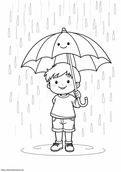 Umbrelă de colorat - Desene, fise si imagini de Umbrelă de colorat