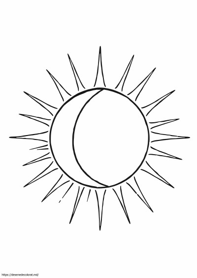 Eclipsa desen de colorat