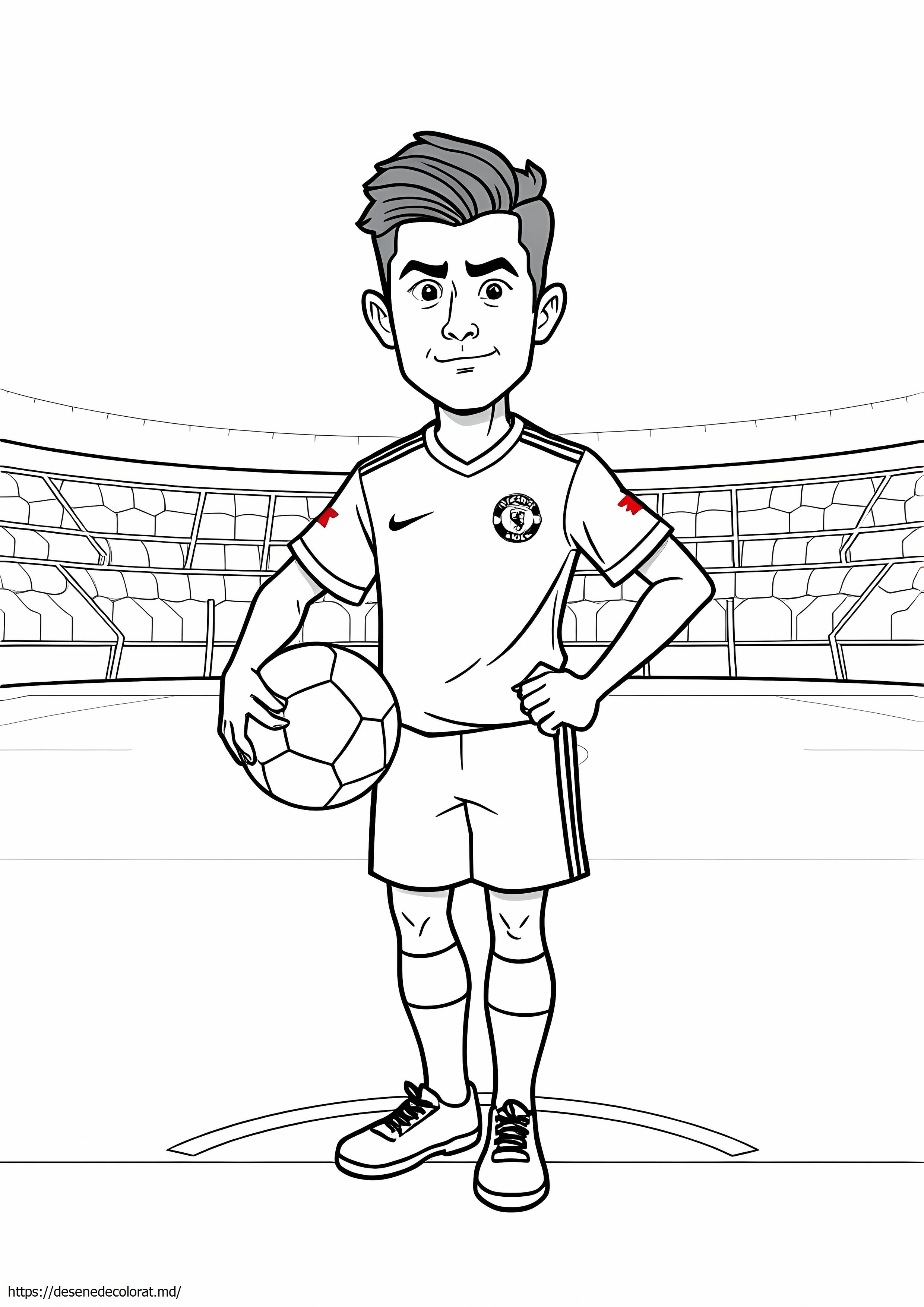 Robert lewandowski desen de colorat