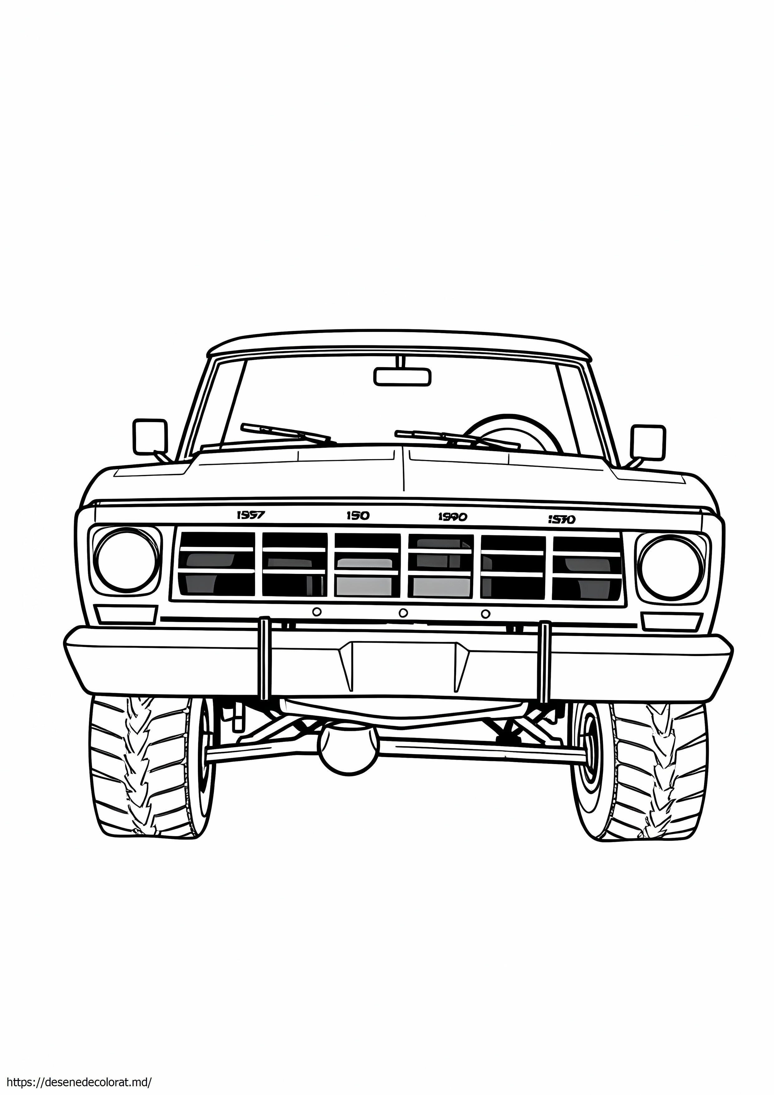 Ford F150 din 1970 desen de colorat