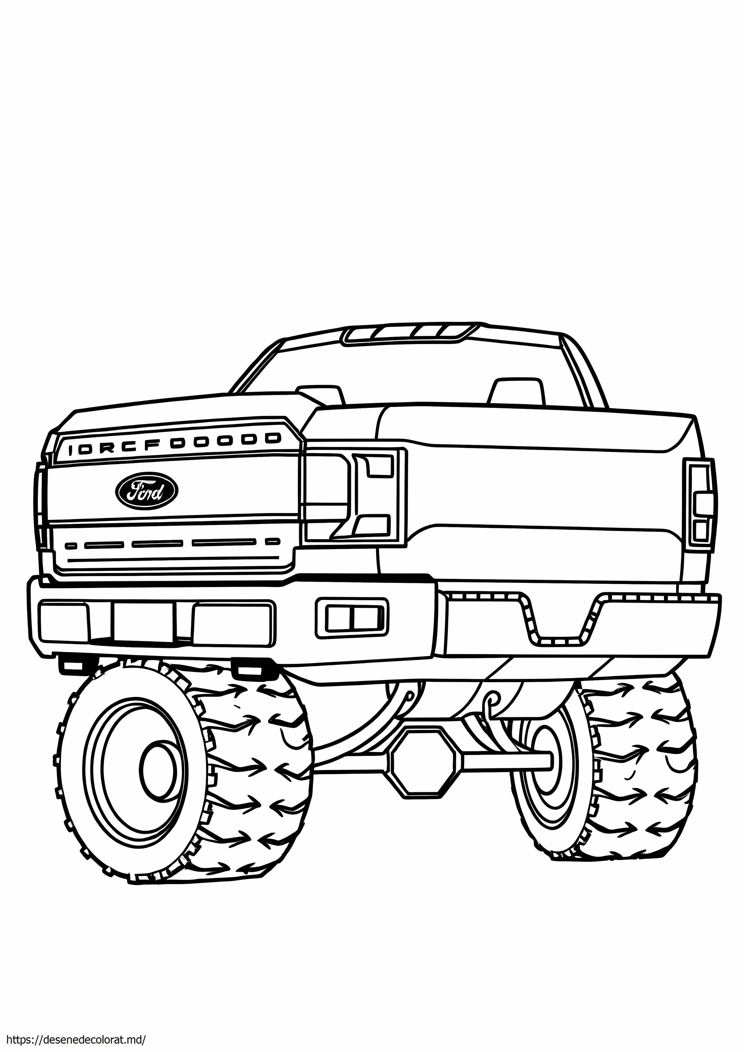 Ford F150 Super Duty 2019 desen de colorat