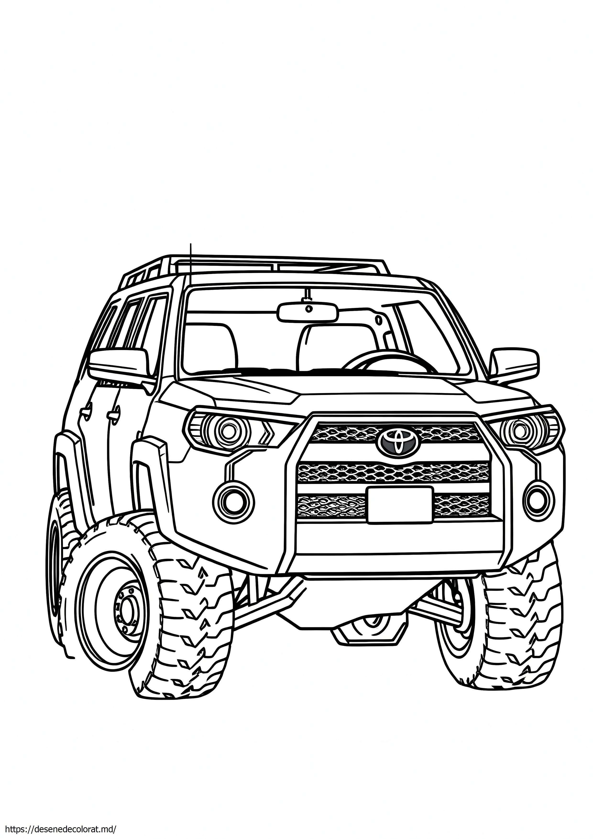 4runner poze la desen de colorat