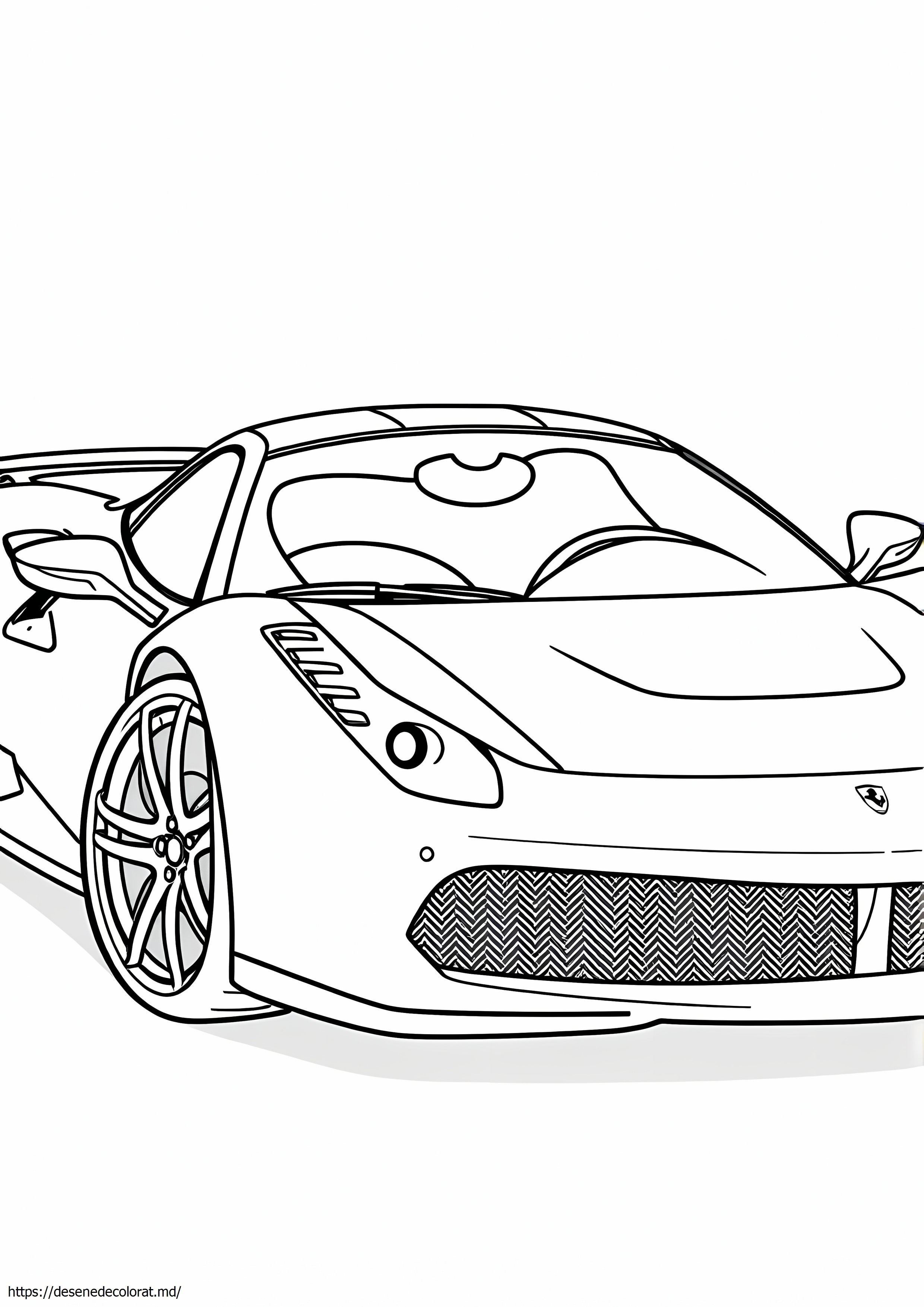 Ferrari 458 desen de colorat